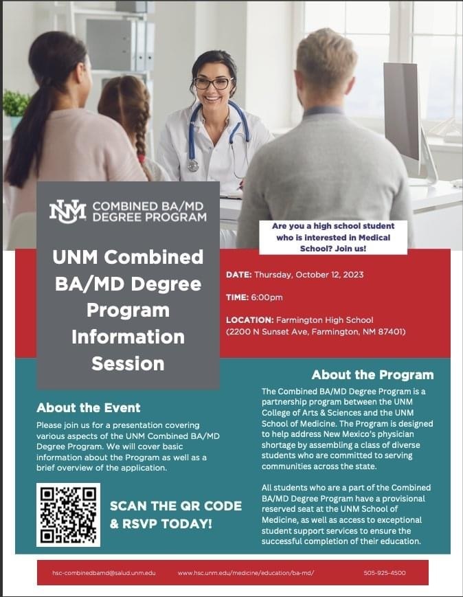 UNM BA/MD Program Information Session | San Juan College High School