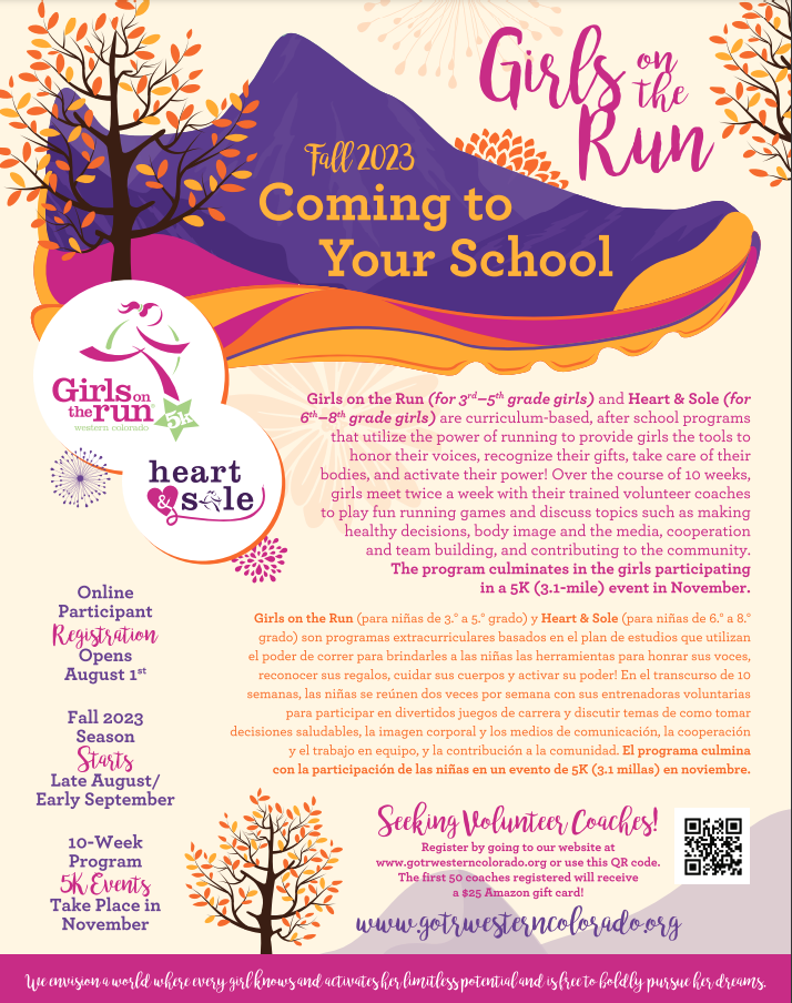 Girls on the Run! (3rd-5th Grade Girls Only) | McKinley Elementary School