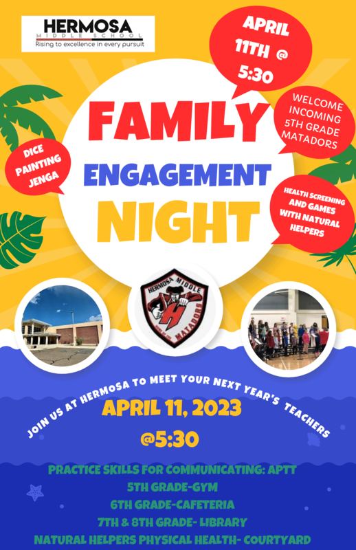 April Family Engagement Night | Hermosa Middle School